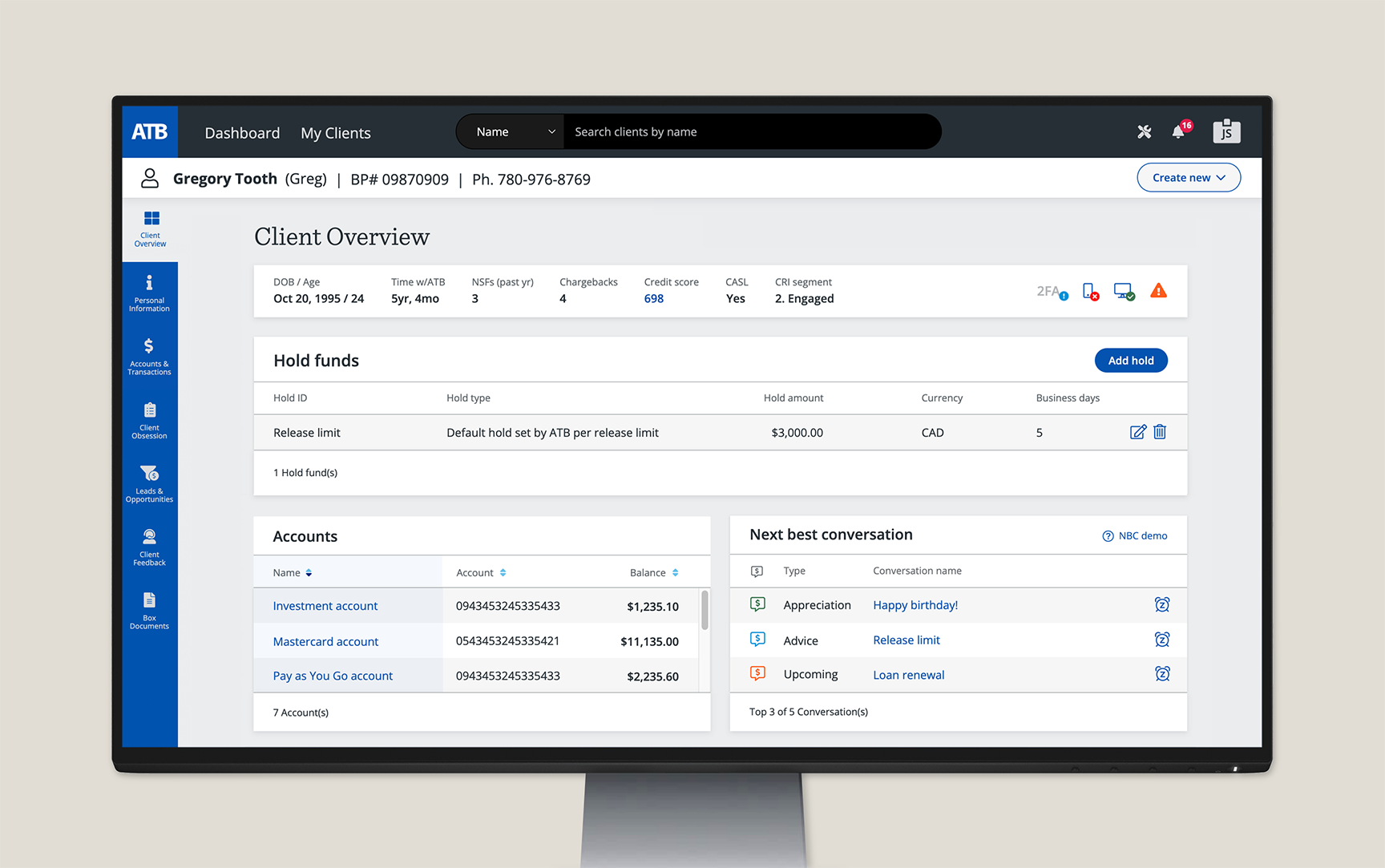 ATB Unleashed - CRM Web App - Trevor van Gorp